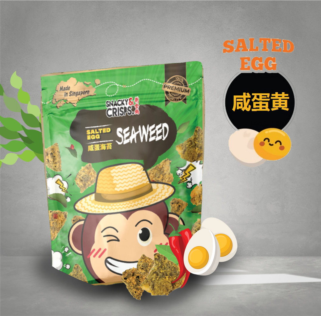 Snacky & Crisps Salted Egg Seaweed (120g) – Snacky & Crisps Official Store